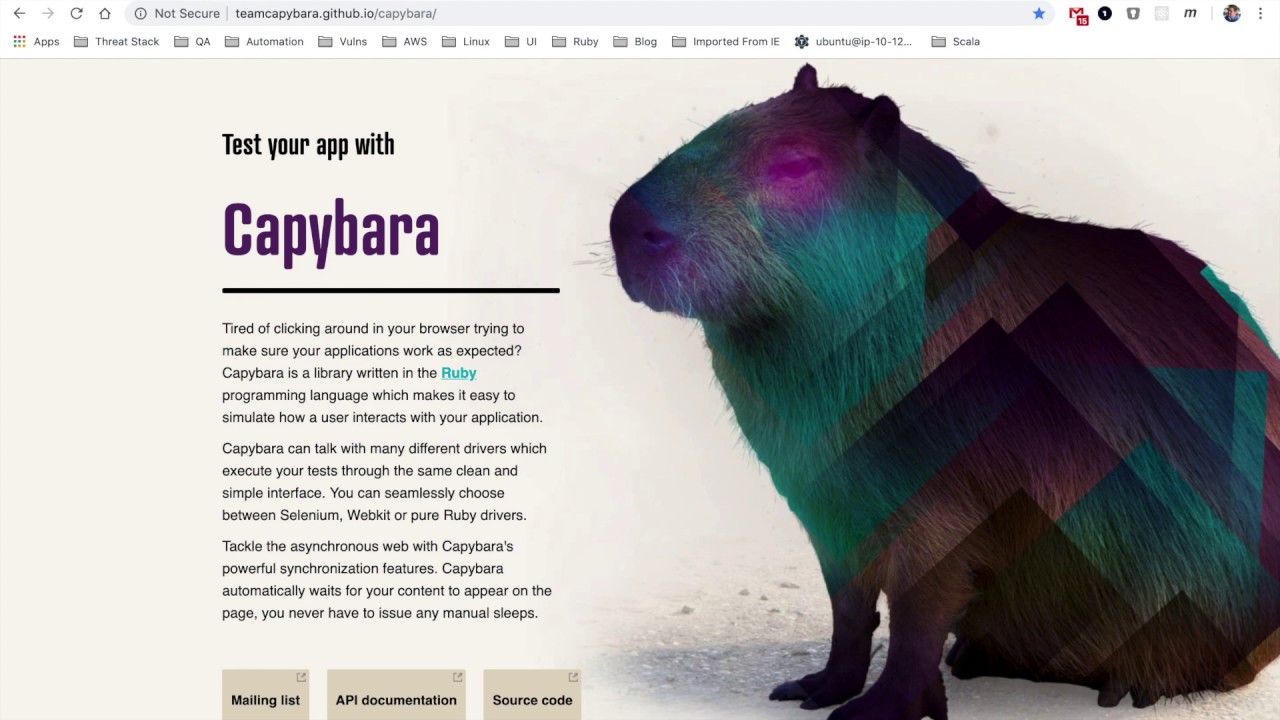 Introducing the New Capybara Selenium Driver - Baby Capybara