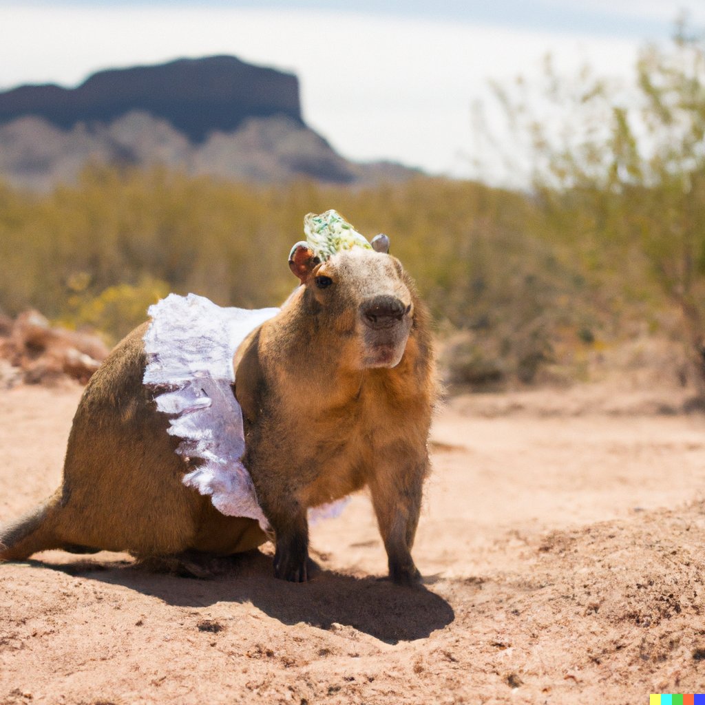 The Capybara Bride: A Wedding Dress for the Cuddliest Creature - Baby ...