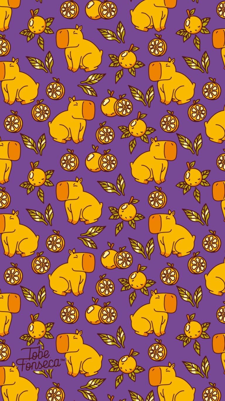 Cute Capybara Wallpaper 4K for Iphone, Ipad, Laptop, PC - Baby Capybara