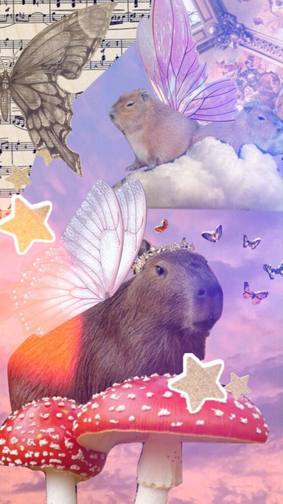 Cute Capybara Wallpaper 4K for Iphone, Ipad, Laptop, PC - Baby Capybara