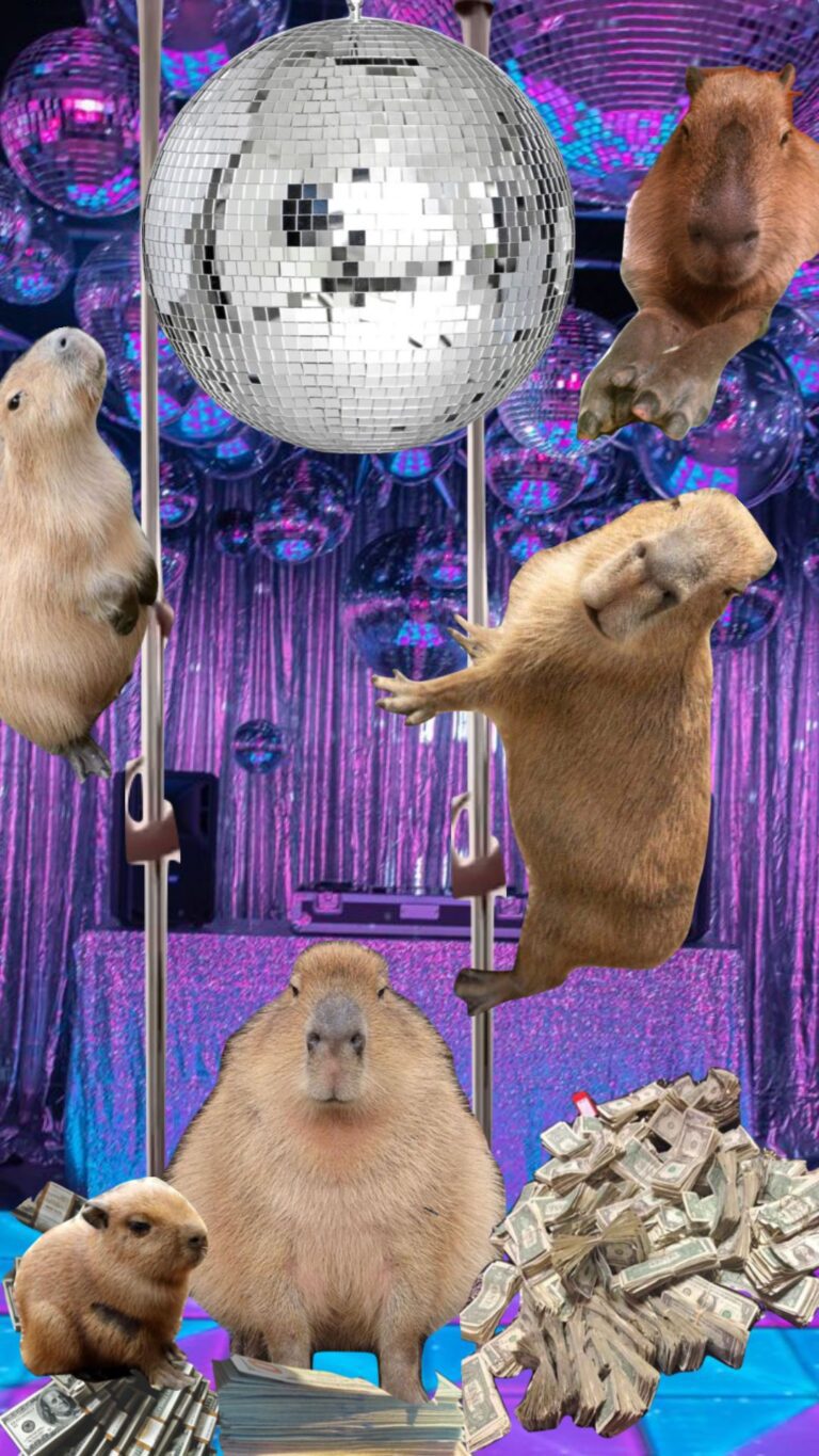 Cute Capybara Wallpaper 4K for Iphone, Ipad, Laptop, PC - Baby Capybara